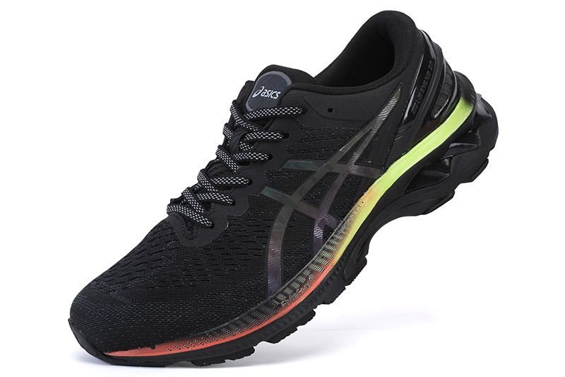 Tênis Asics Gel Kayano 27 - Preto e Colorido - Masculino Tênis Corrida ...